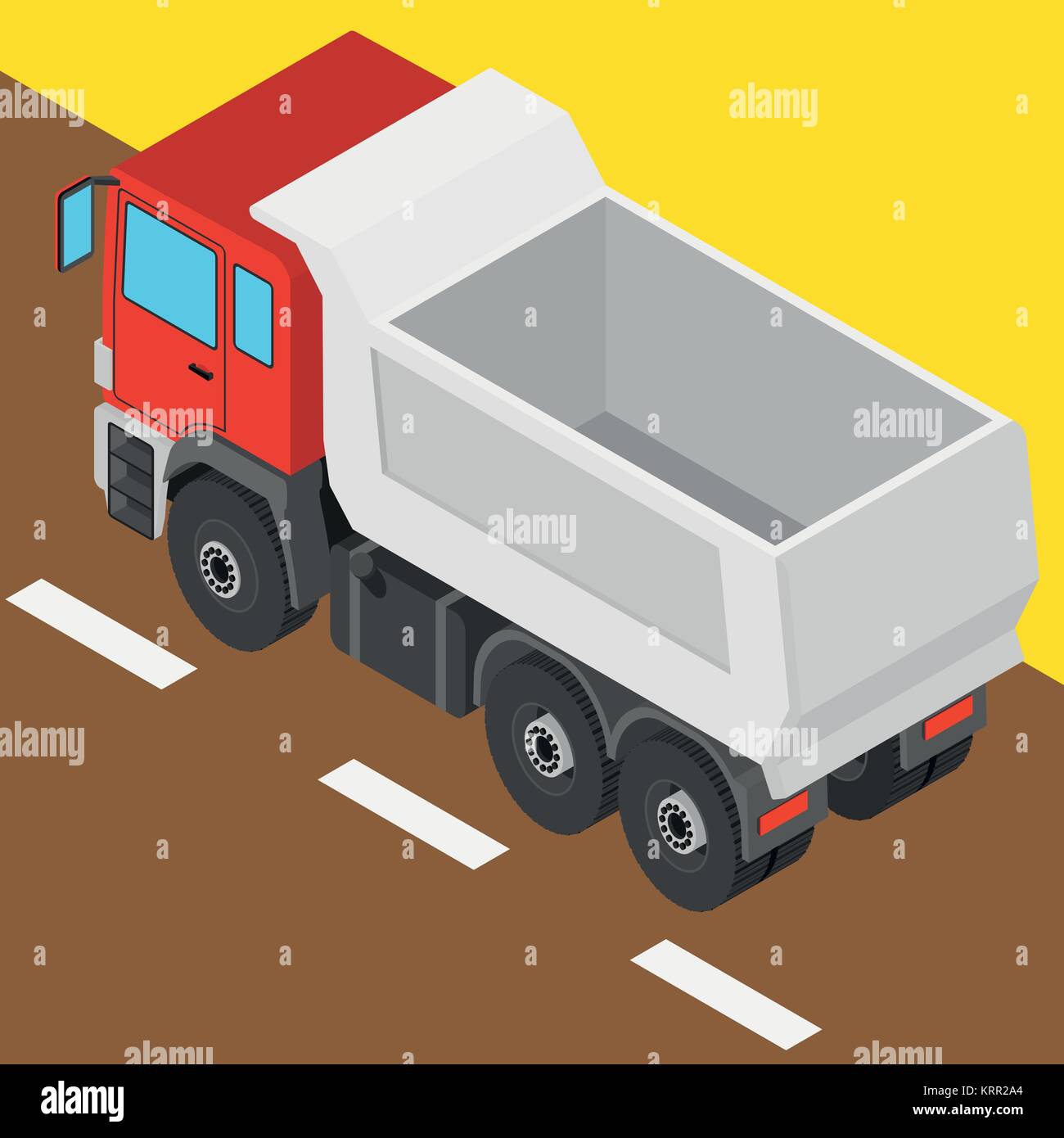 Dump truck wheel in Stock Vector Images - Alamy