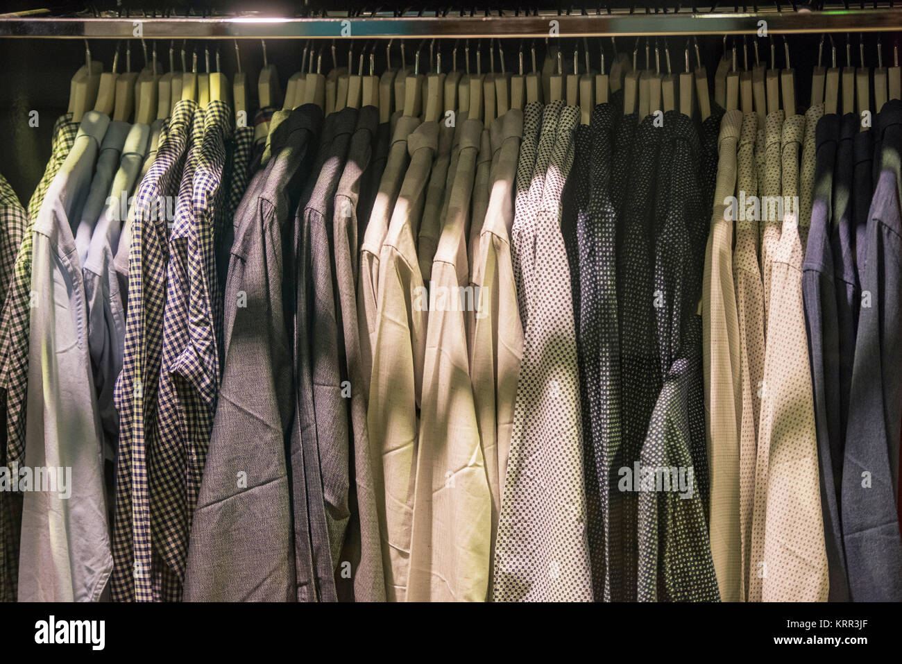 Mens shirts row hi-res stock photography and images - Alamy