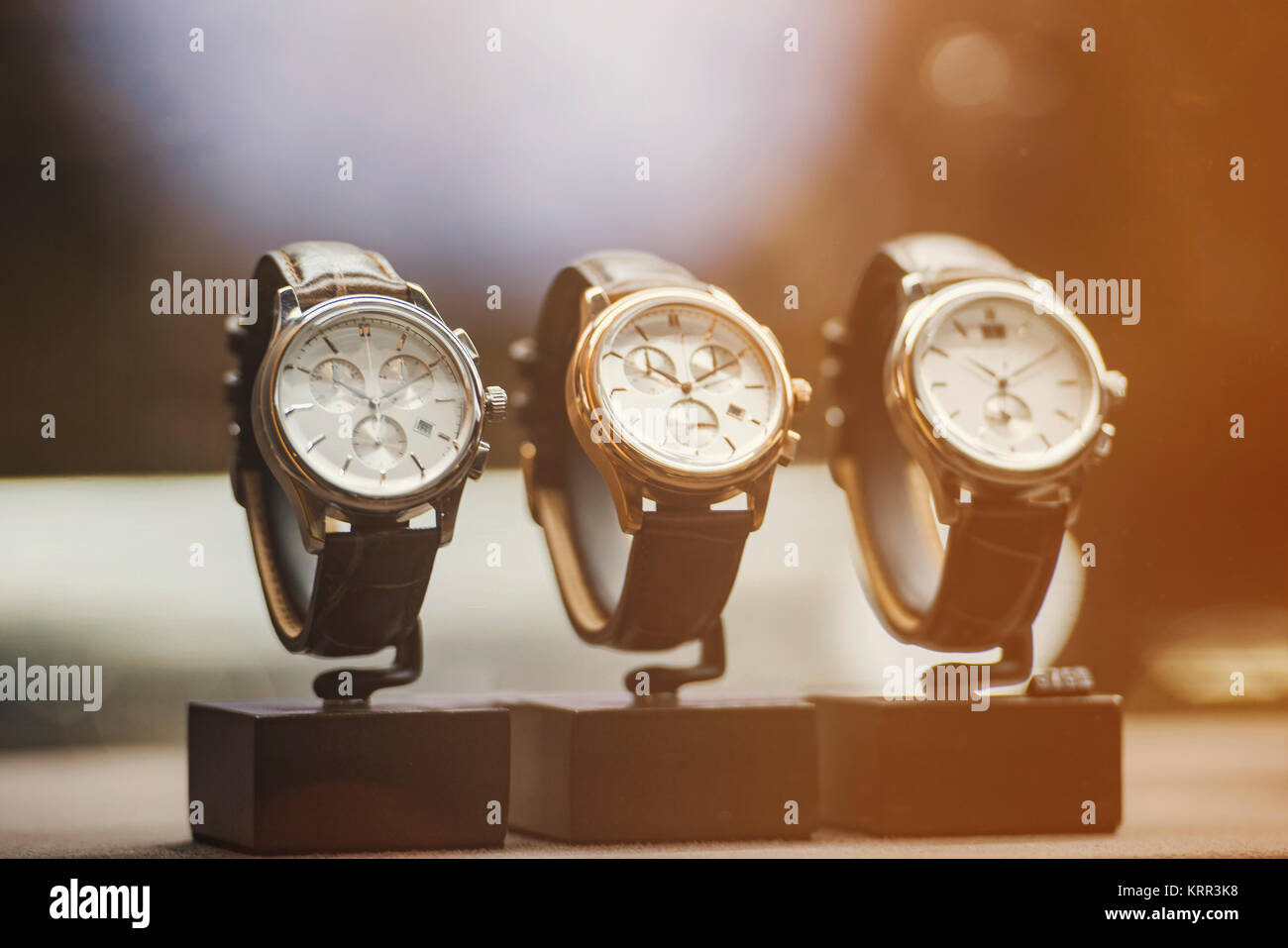 Luxury men watches in a store in London Stock Photo - Alamy