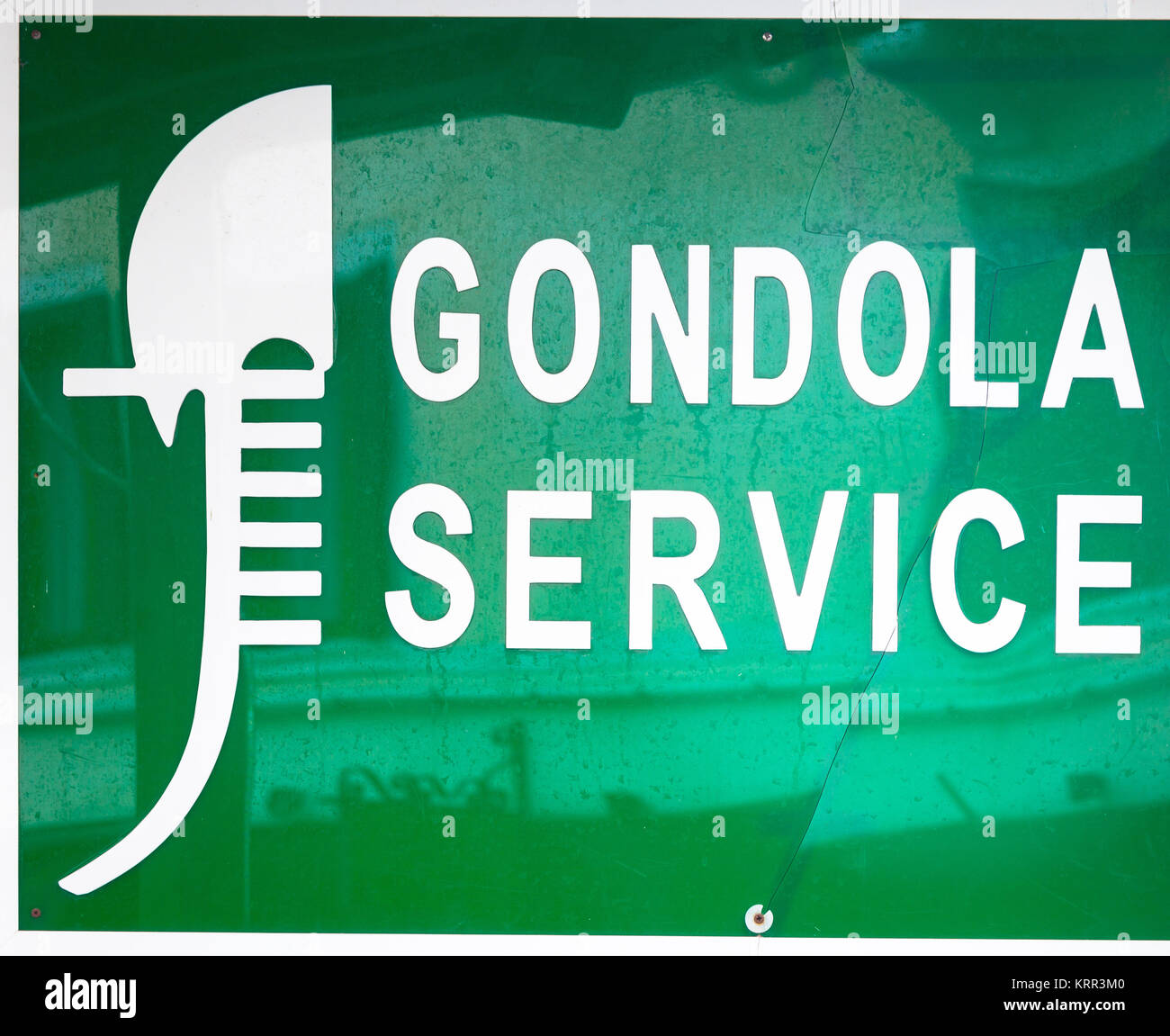 Gondola Service Sign Stock Photo - Alamy
