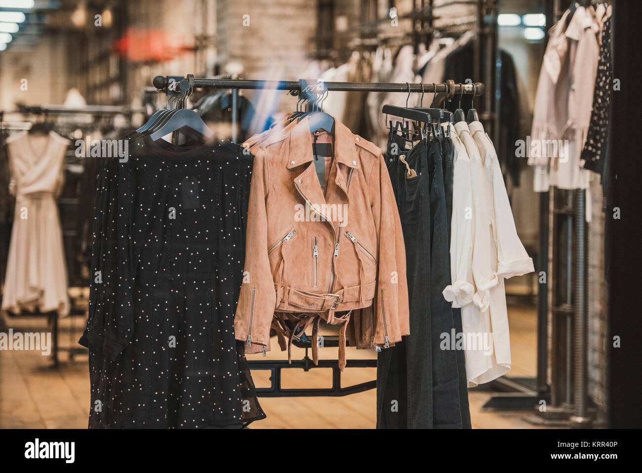Women clothes in a store in London Stock Photo - Alamy