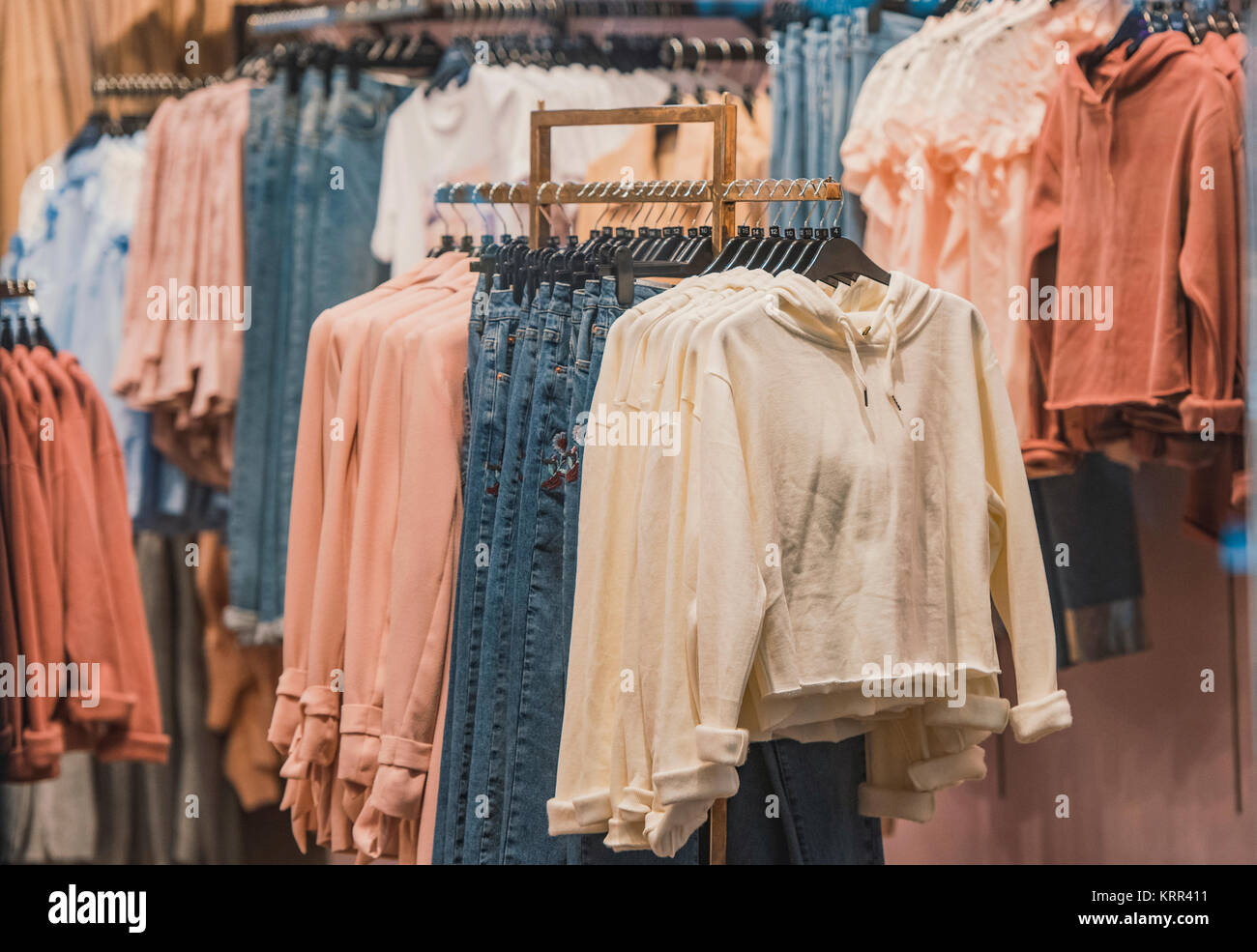 Women clothes in a store in London Stock Photo - Alamy