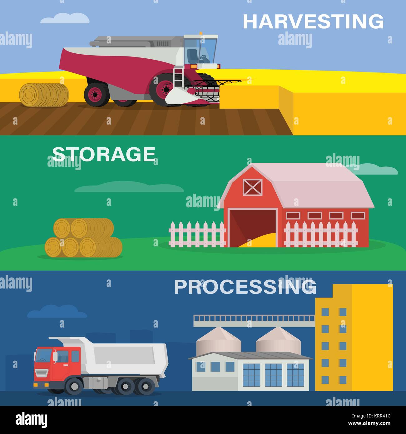 Combine harves Stock Vector Images - Alamy