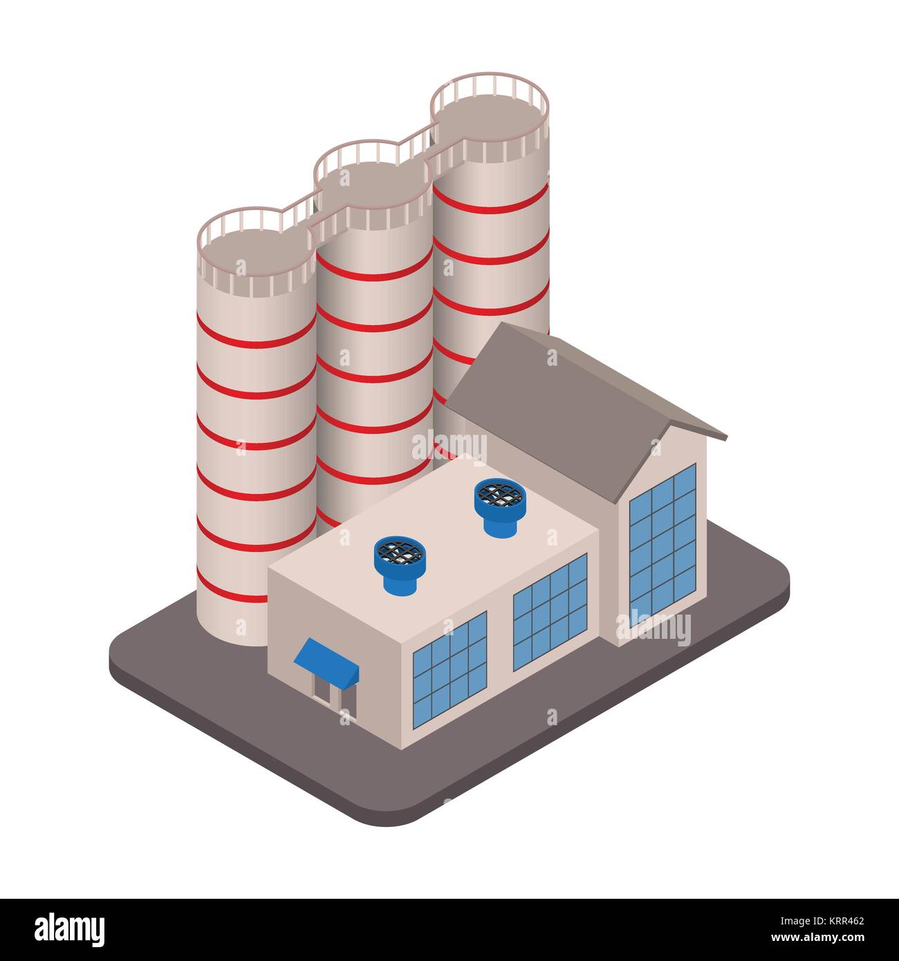 Factory buildings Cut Out Stock Images & Pictures - Alamy