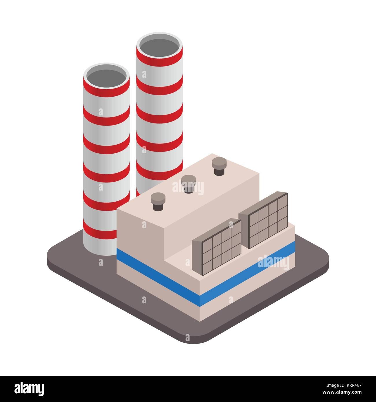 Vector isometric industrial factory buildings icon. Factory Landscape ... Vector isometric industrial factory buildings icon. Factory Landscape ...