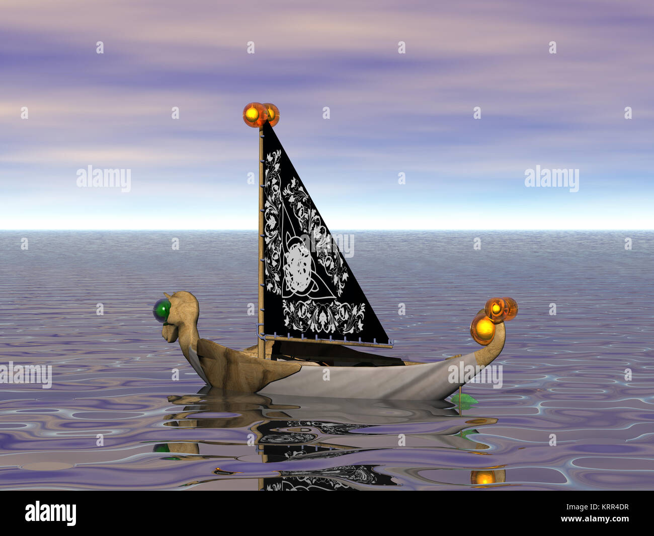 elves boat on the water Stock Photo - Alamy