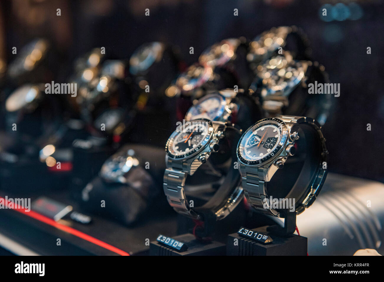 Luxury watches in a store Stock Photo - Alamy