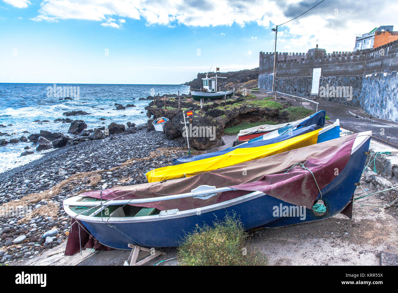Tenerife fishing waves hi-res stock photography and images - Alamy
