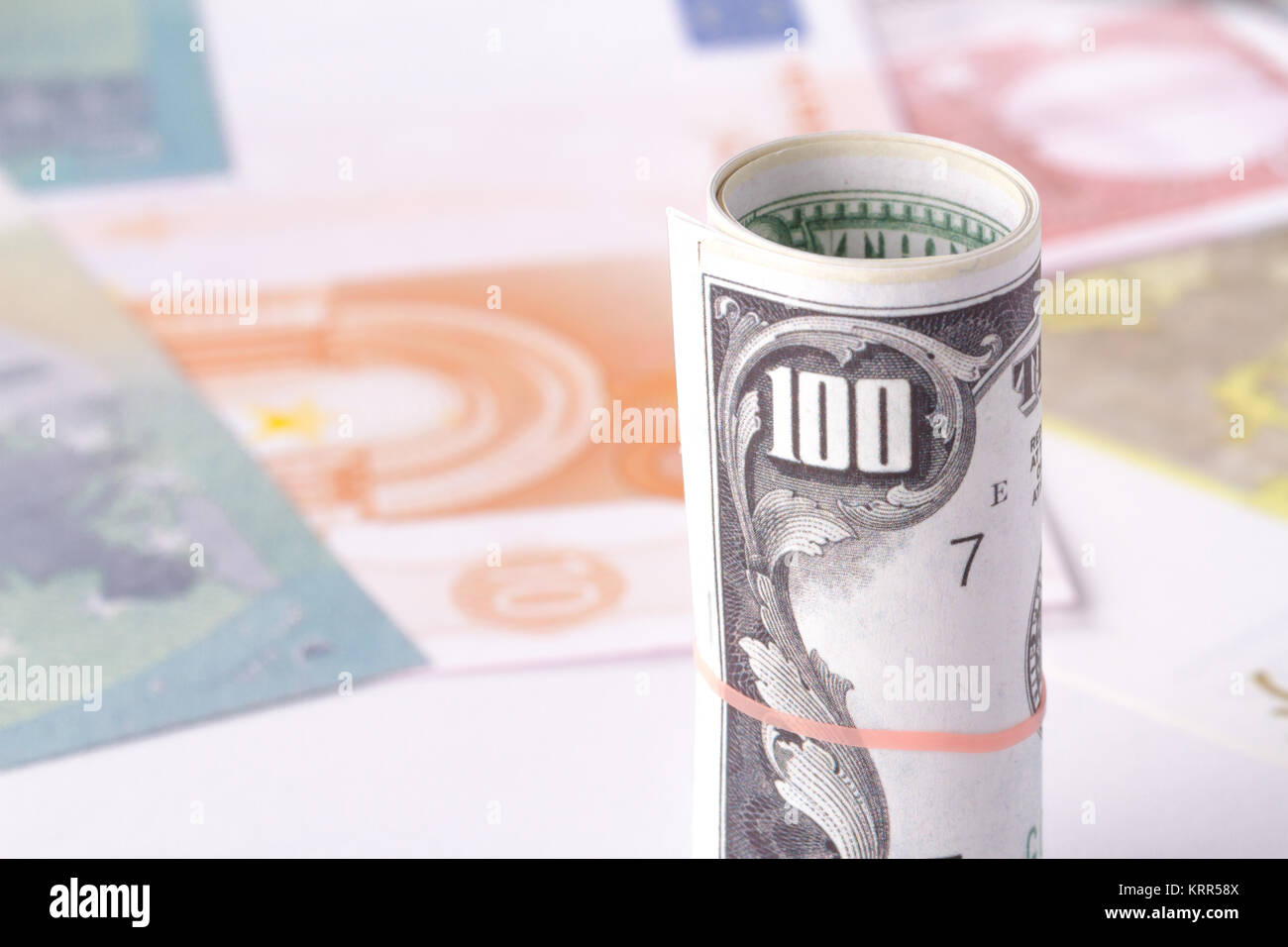 Stack of banknote with money consuming Stock Photo - Alamy