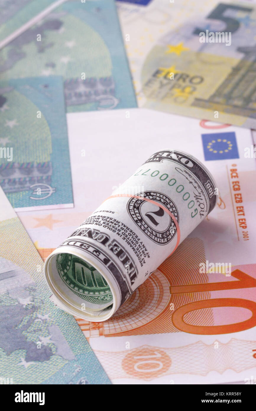 Stack of banknote with money consuming Stock Photo - Alamy