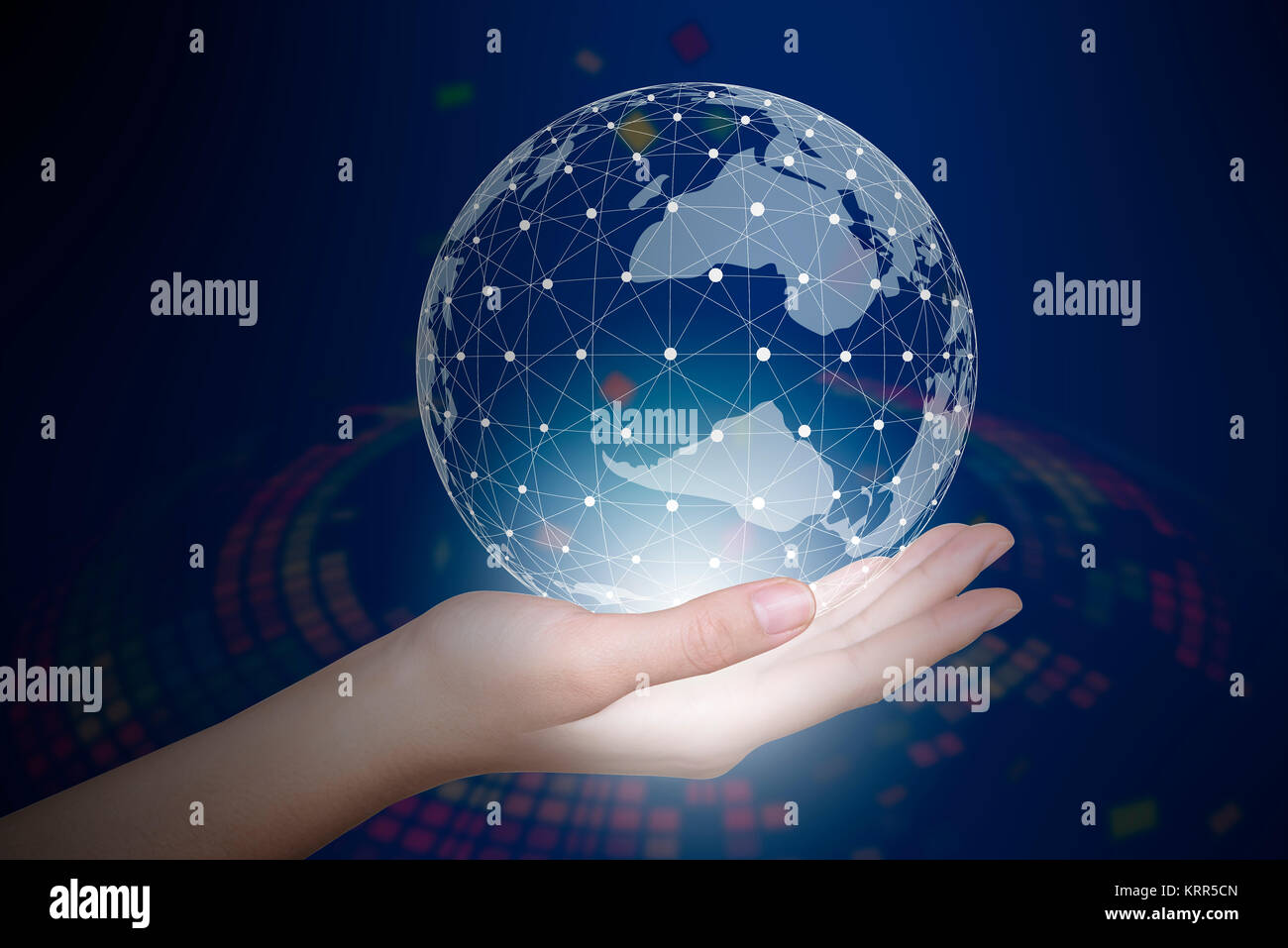 Business women have been working on a three-dimensional world interface ...