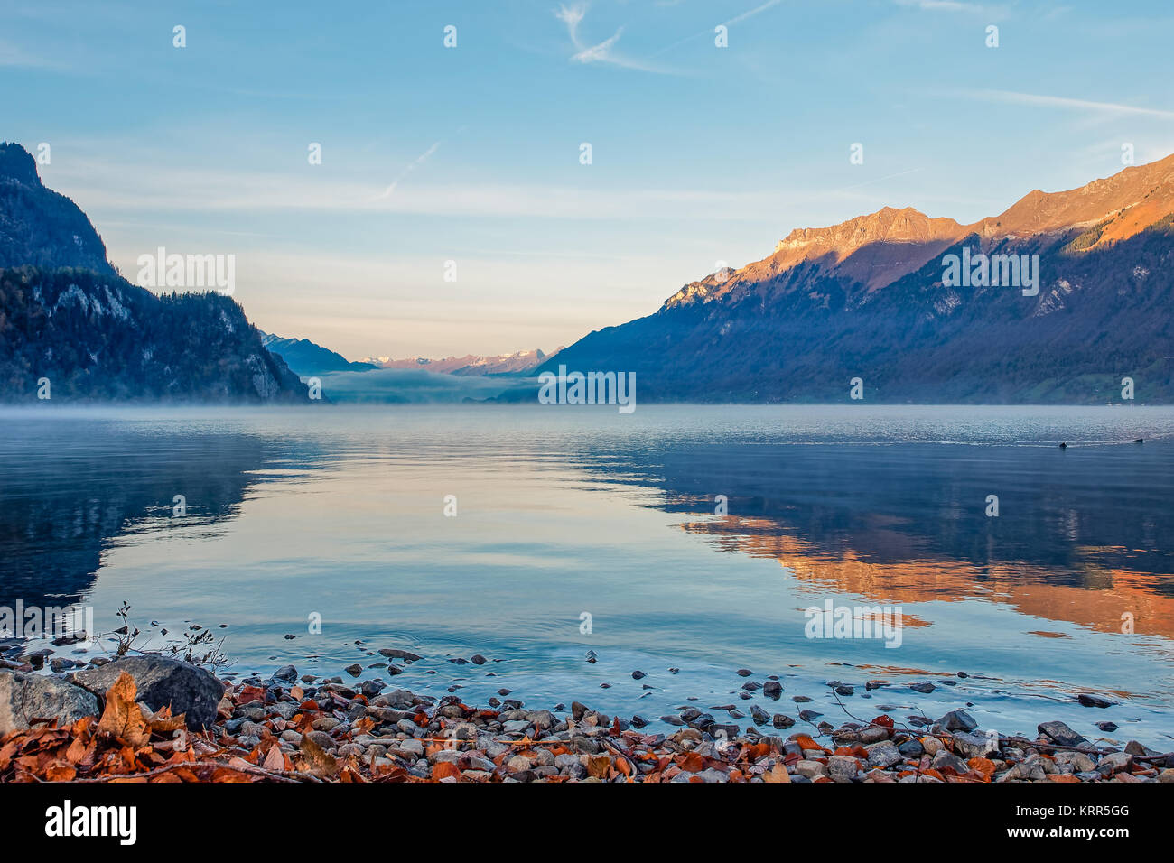 Lake Brienz Autumn Stock Photo - Alamy