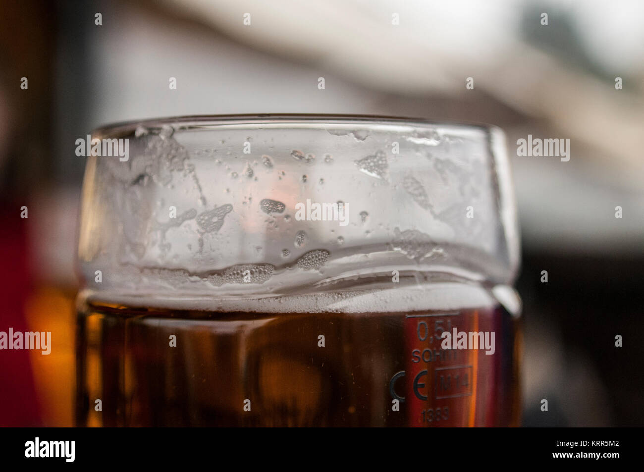 A beer in the glass close up Stock Photo - Alamy