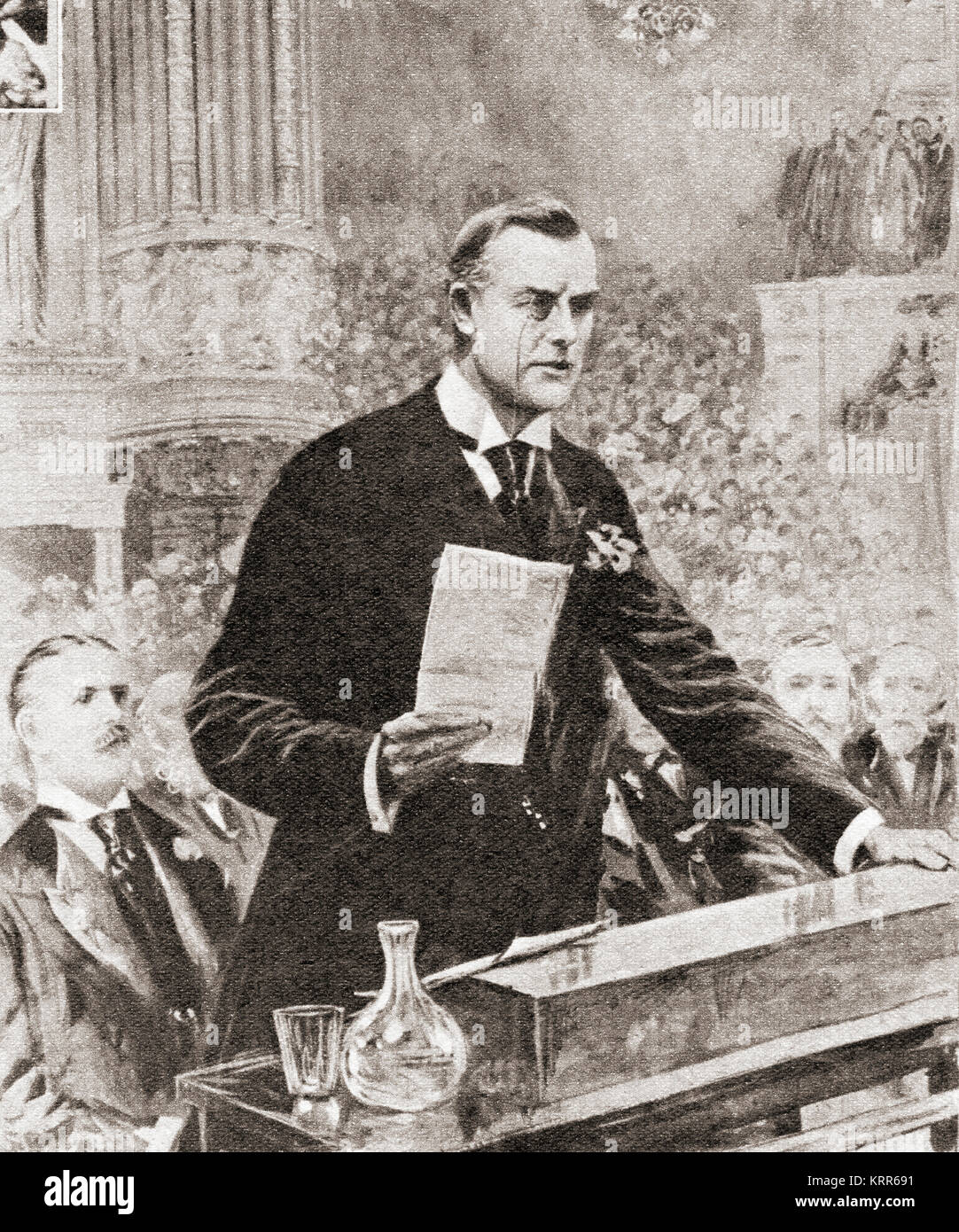 The inaugural speech of Joseph Chamberlain in Glasgow, Scotland, 1903 ...