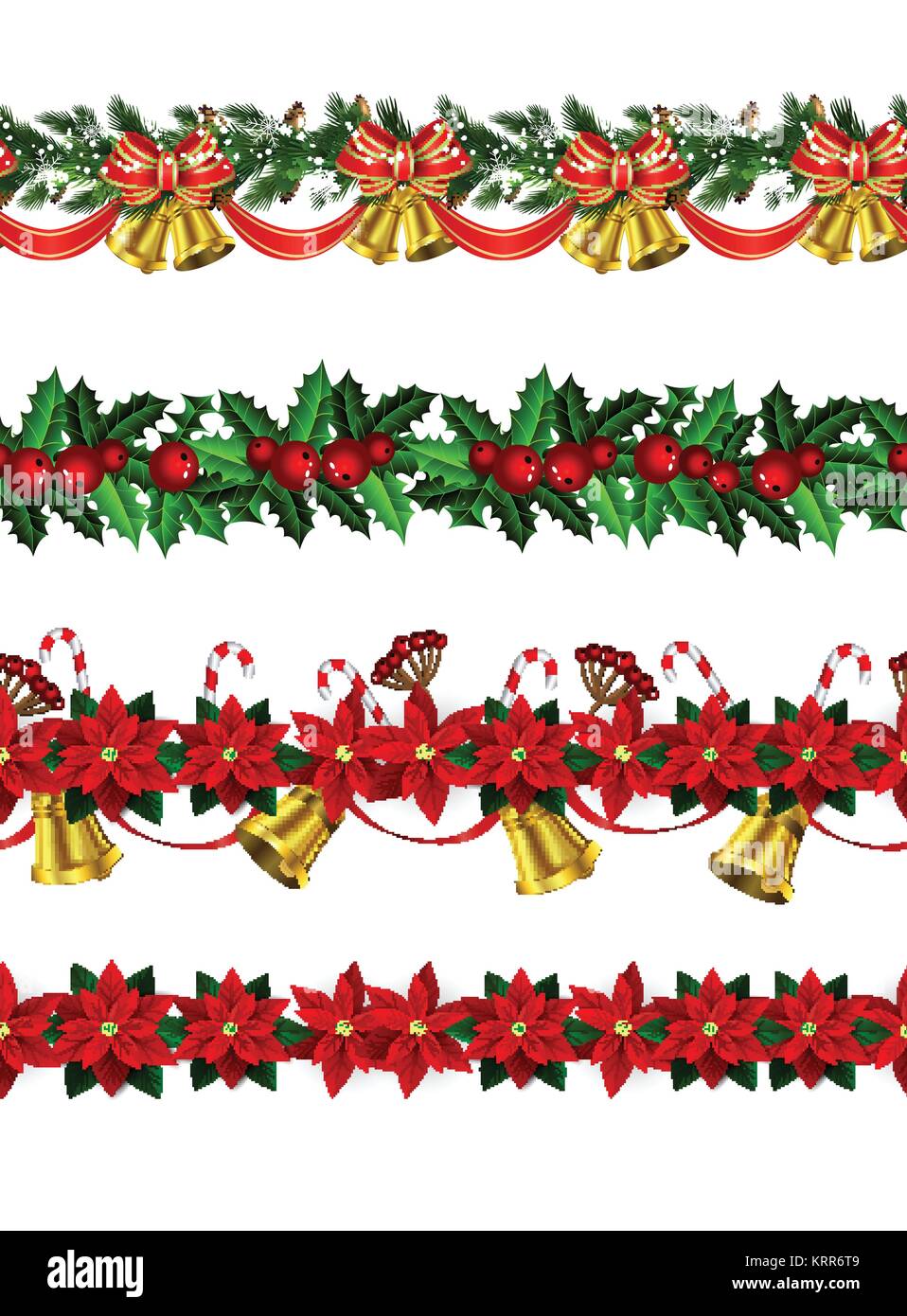 Vector Christmas Border Stock Vector Image & Art - Alamy