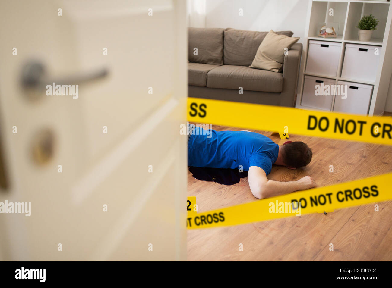 dead man body in blood on floor at crime scene Stock Photo - Alamy dead man body in blood on floor at crime scene Stock Photo - Alamy