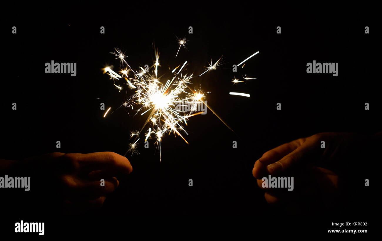 Firework sparkler burning night lights hi-res stock photography and ...