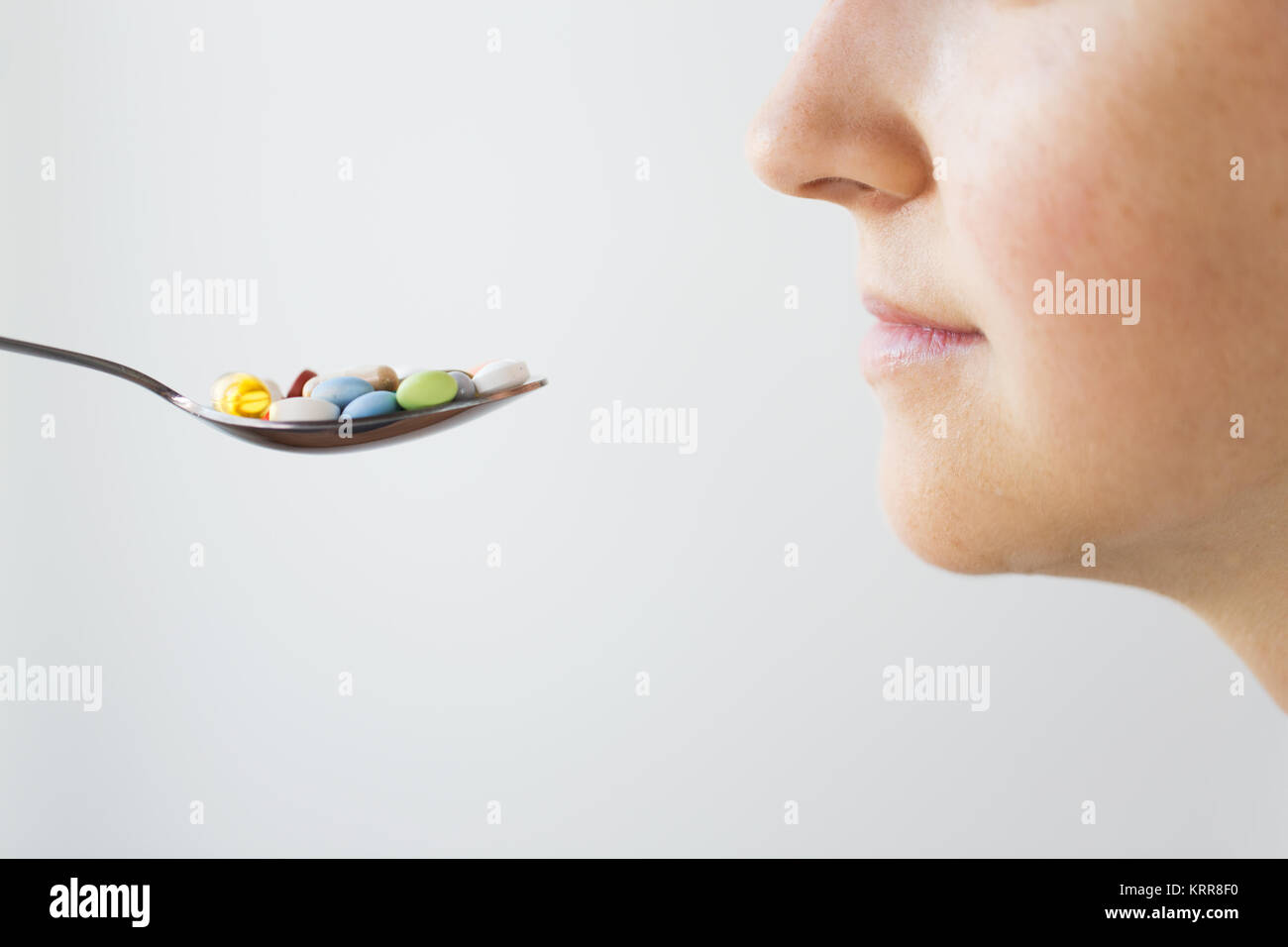 Spoon face hi-res stock photography and images - Alamy