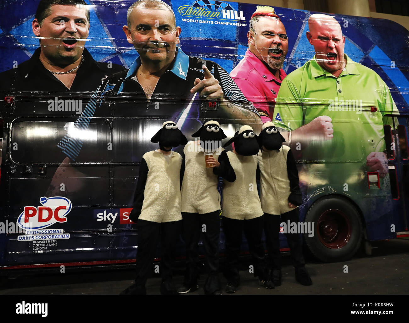 Darts fans in fancy dress world darts championship alexandra palace hi ...