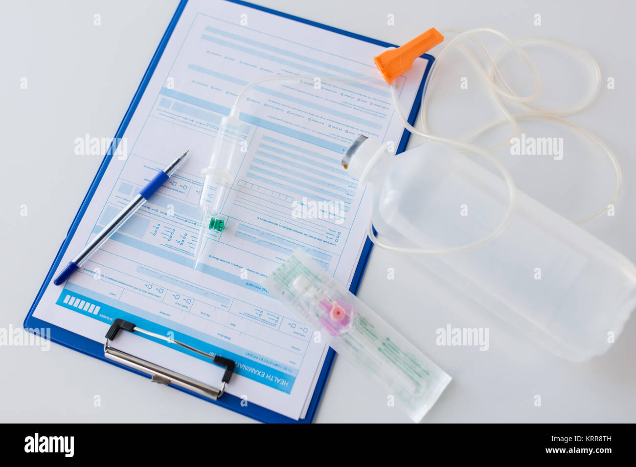 close up of medical report and drop counter Stock Photo - Alamy
