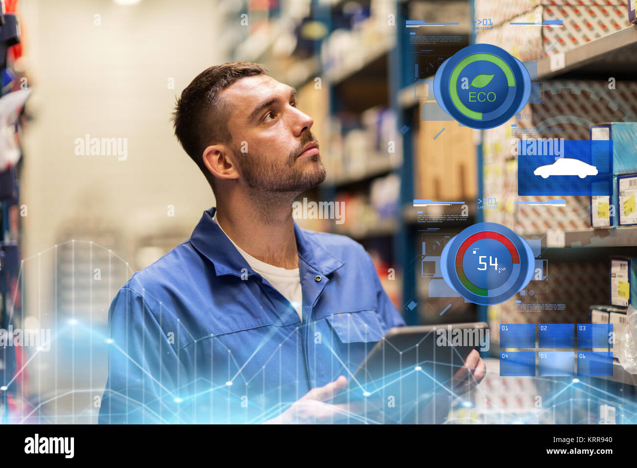 Auto mechanic smith tablet hi-res stock photography and images - Alamy