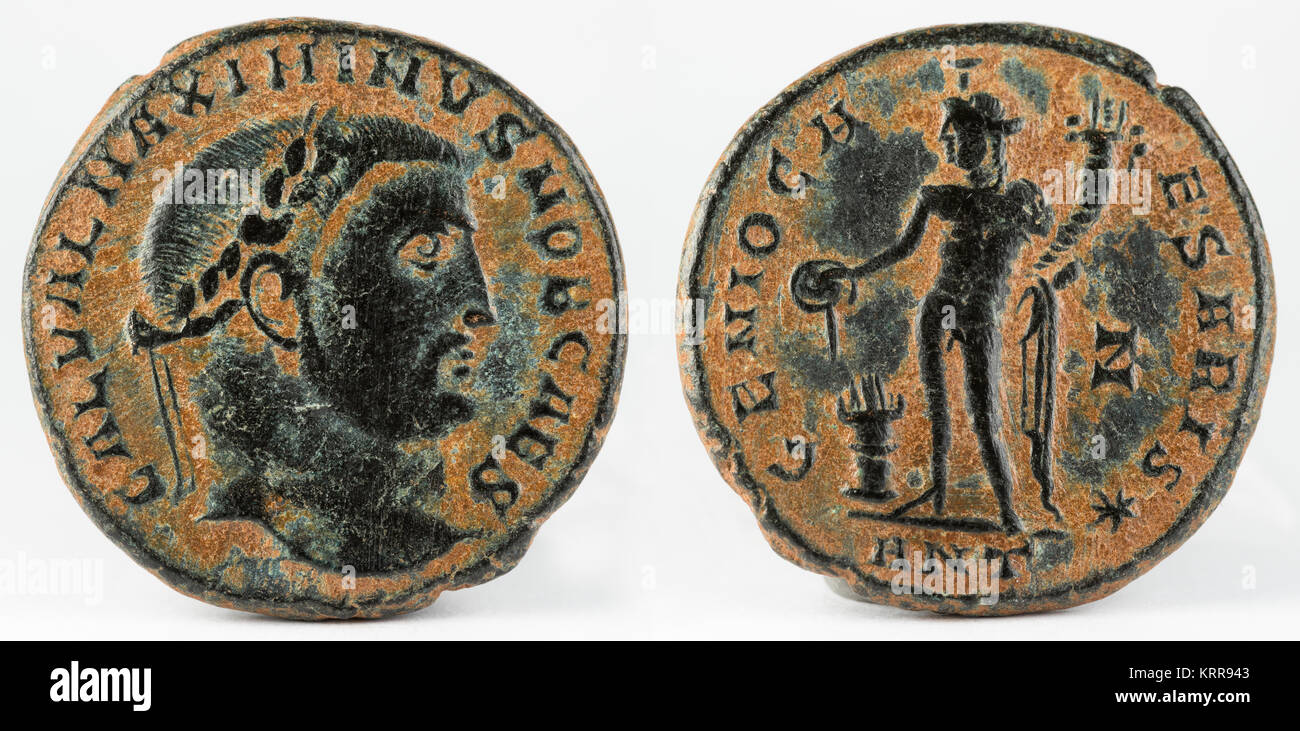 Maximian roman emperor coin hi-res stock photography and images - Alamy
