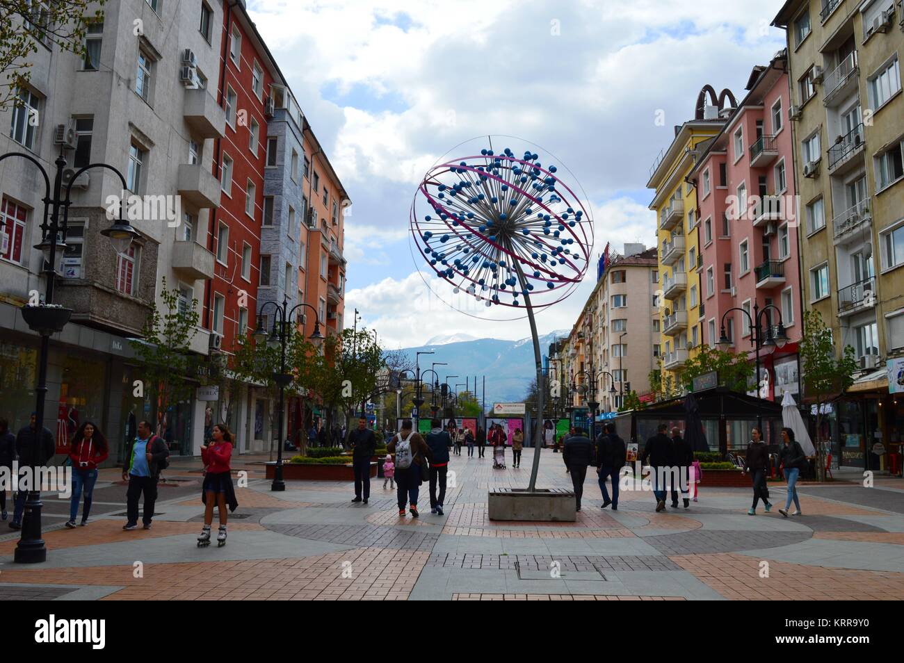 scene on the streets of Sofia Stock Photo - Alamy