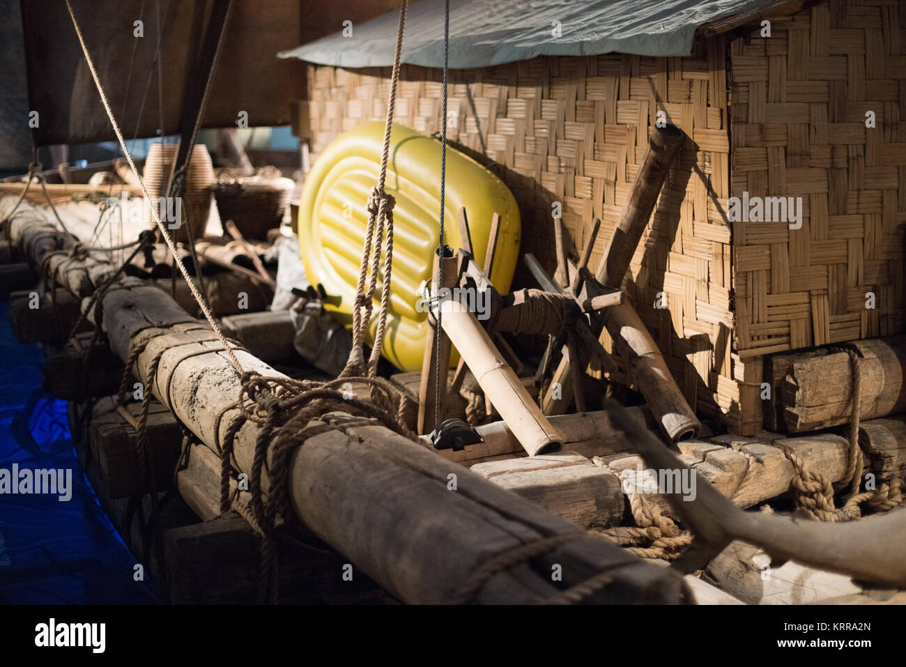 Kon-Tiki Museum Kon-Tiki Raft Balsa Wood Living Space Oslo Norway ...