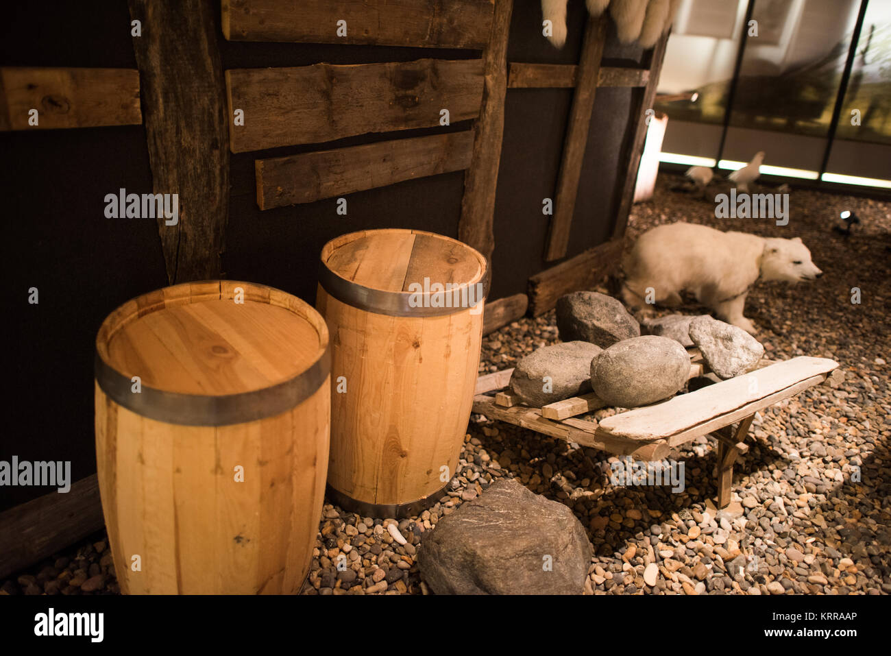 LONGYEARBYEN, Svalbard — The hunting and trapping exhibit at Svalbard ...