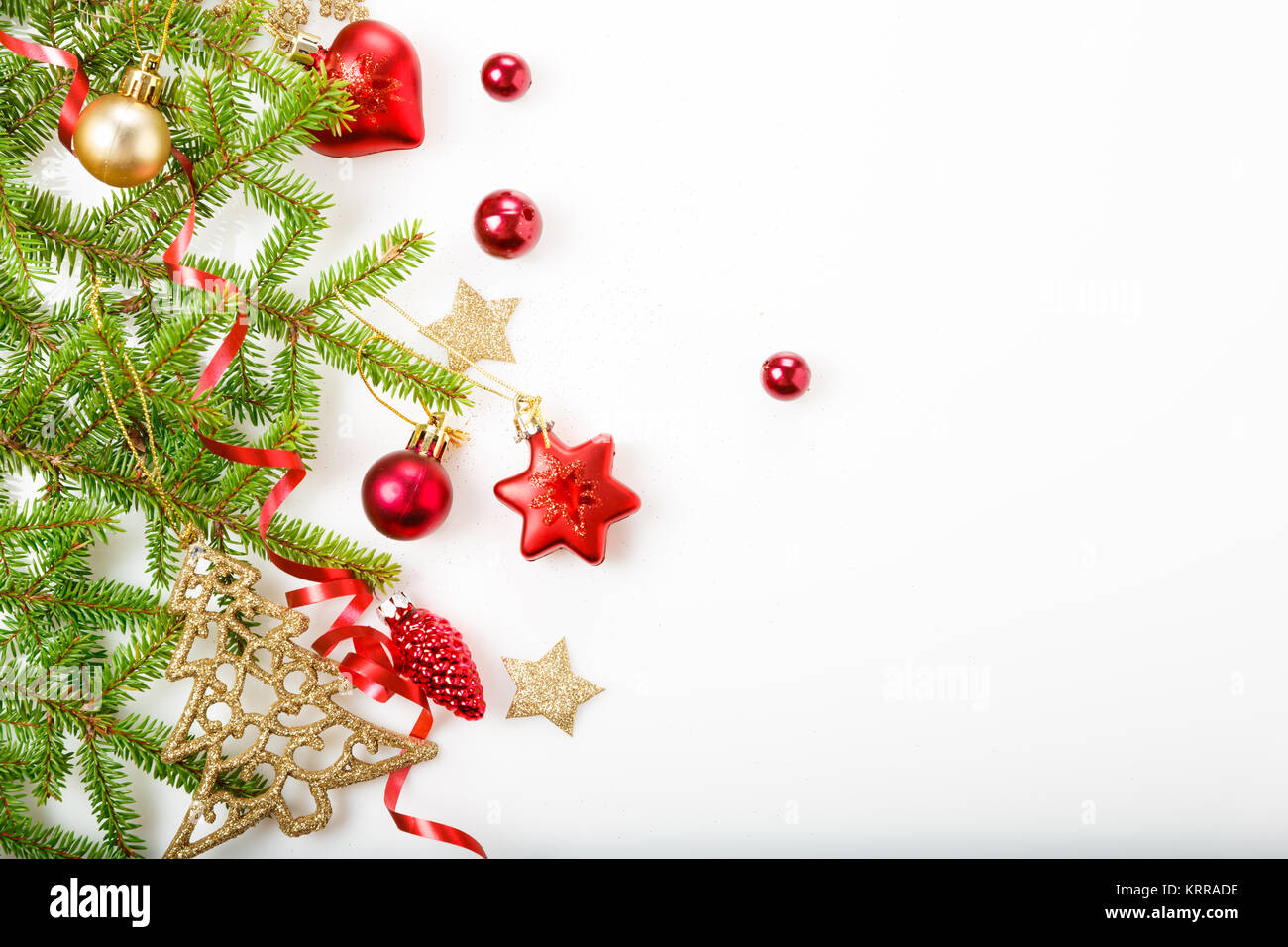 Christmas holiday composition, blank advertising, invitation, Festive ...