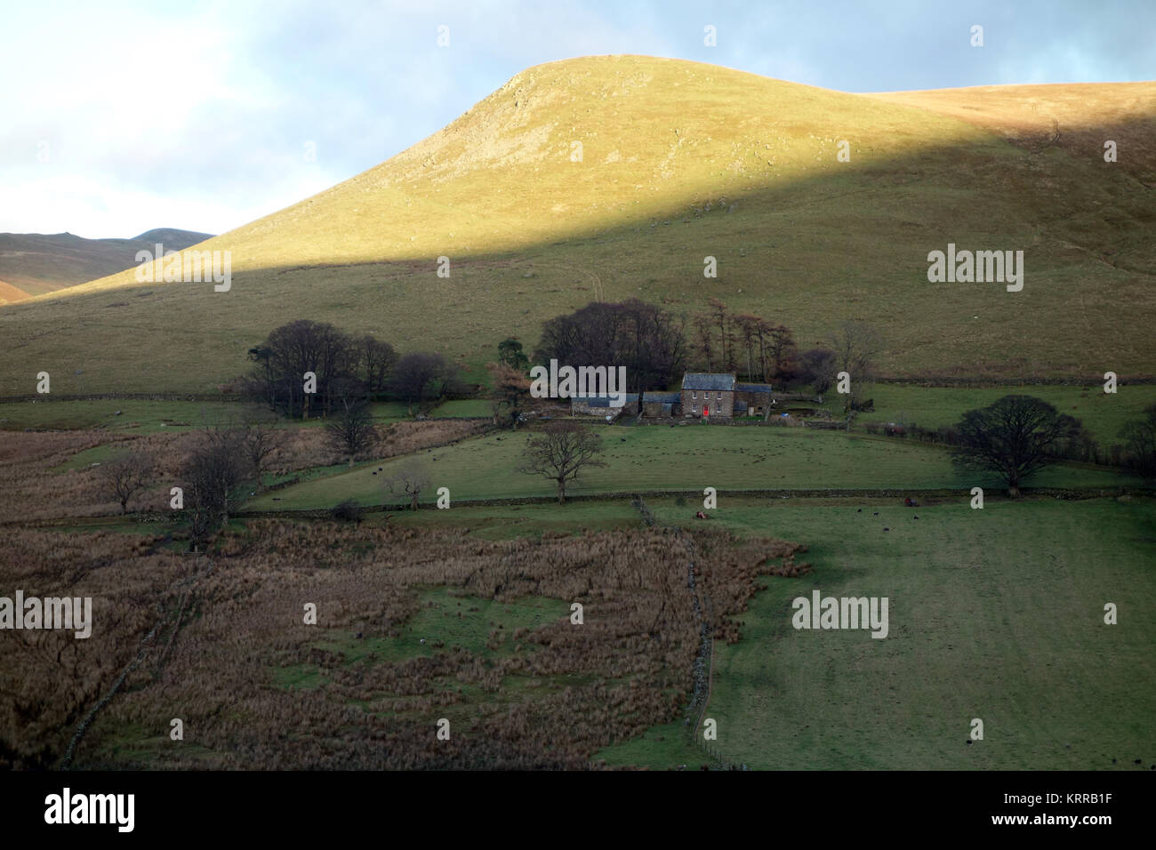 Sunset on Dash Farm from the Cumbria Way Long Distance Footpath to ...