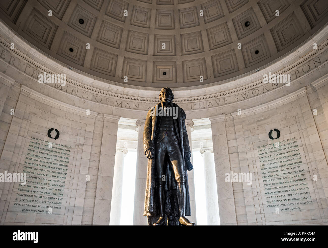 Jefferson Memorial Thomas Jefferson Statue Washington DC // A statue of ...