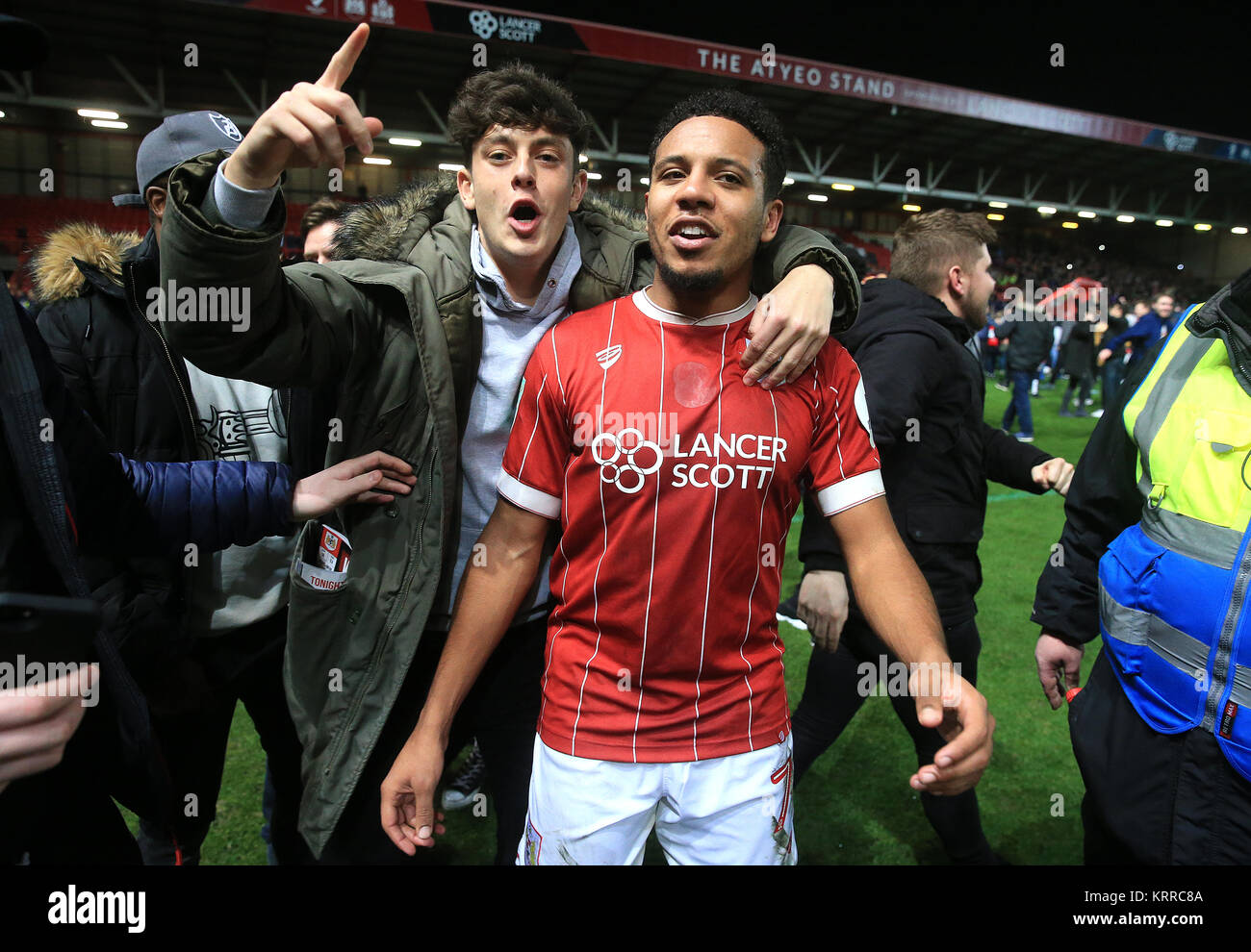 Bristol City's Korey Smith celebrates scoring his side's second goal of ...