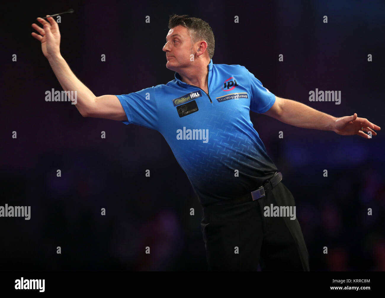 Justin Pipe during day seven of the William Hill World Darts ...