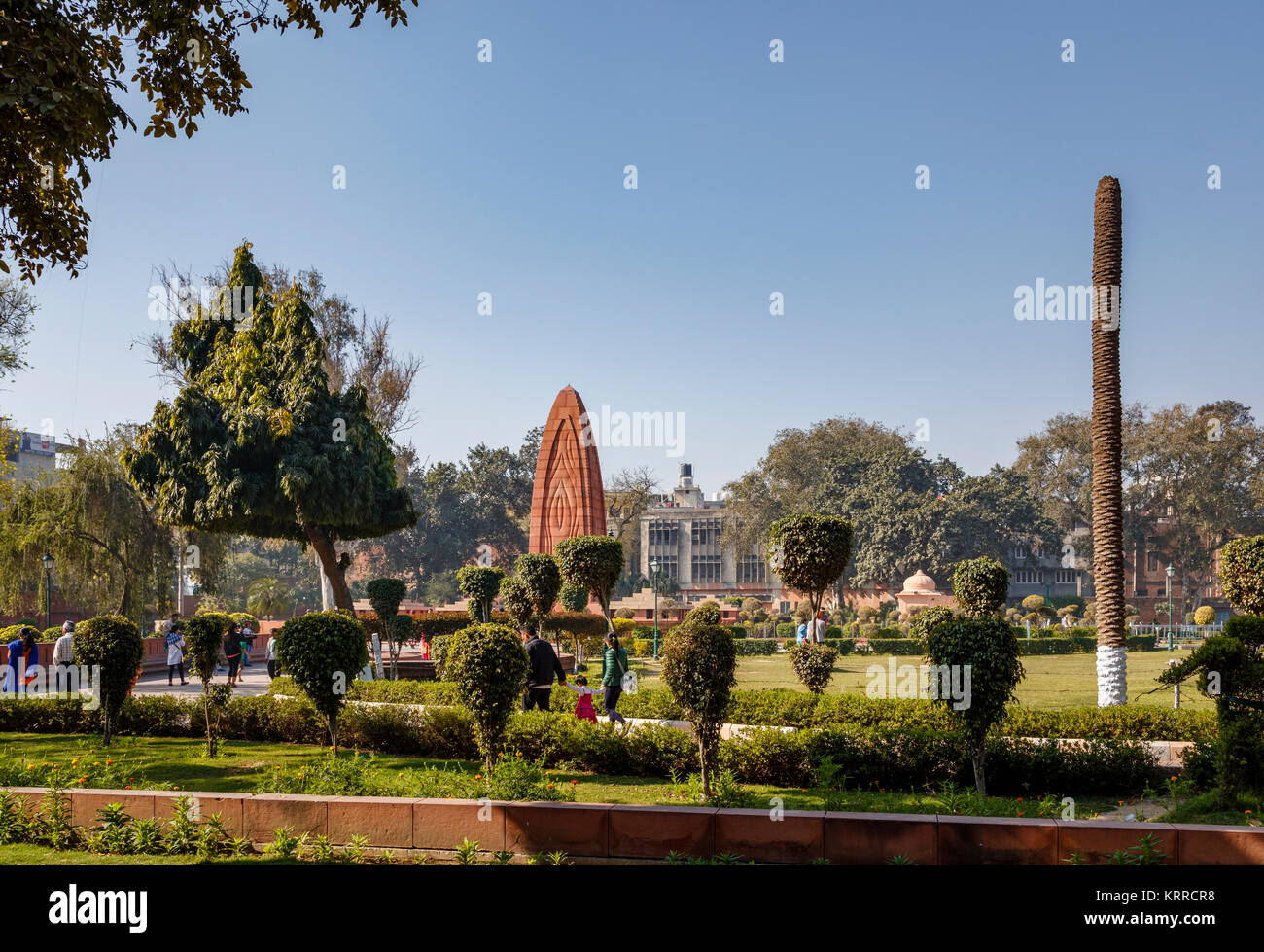 Jallianwala Bagh, a public garden in Amritsar, Punjab state, India, a memorial commemorating the ...