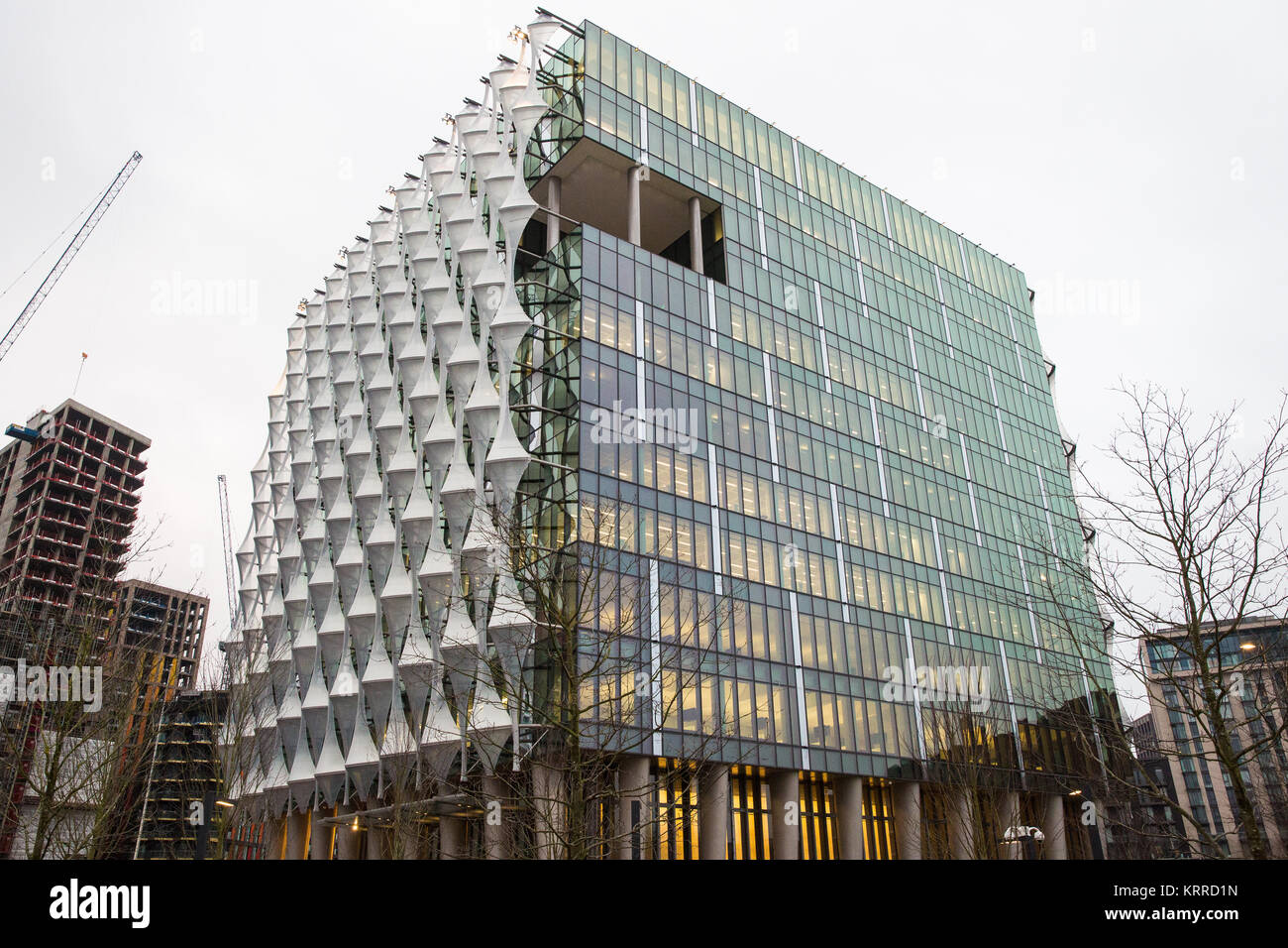 London, UK. 20th December, 2017. The new United States embassy building ...