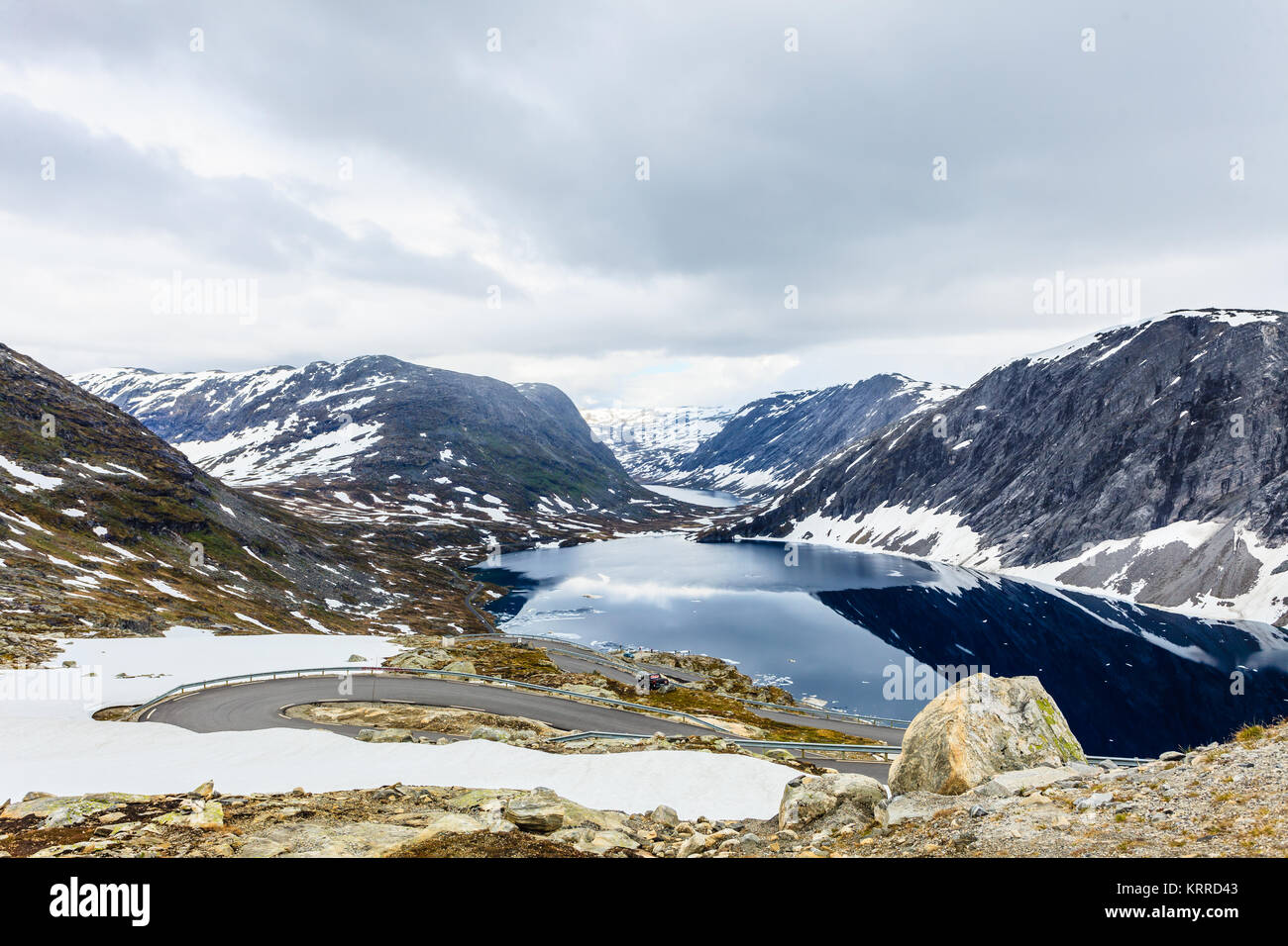 The Nibbevegen road up to Dalsnibba mountain, Norway Stock Photo - Alamy