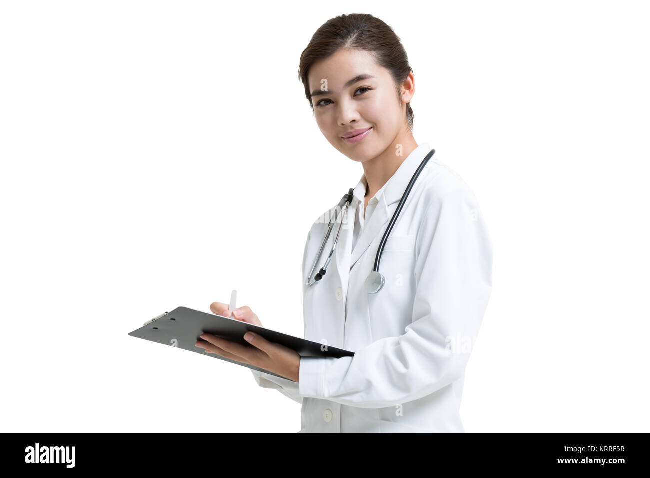 Young female doctor at work Stock Photo - Alamy