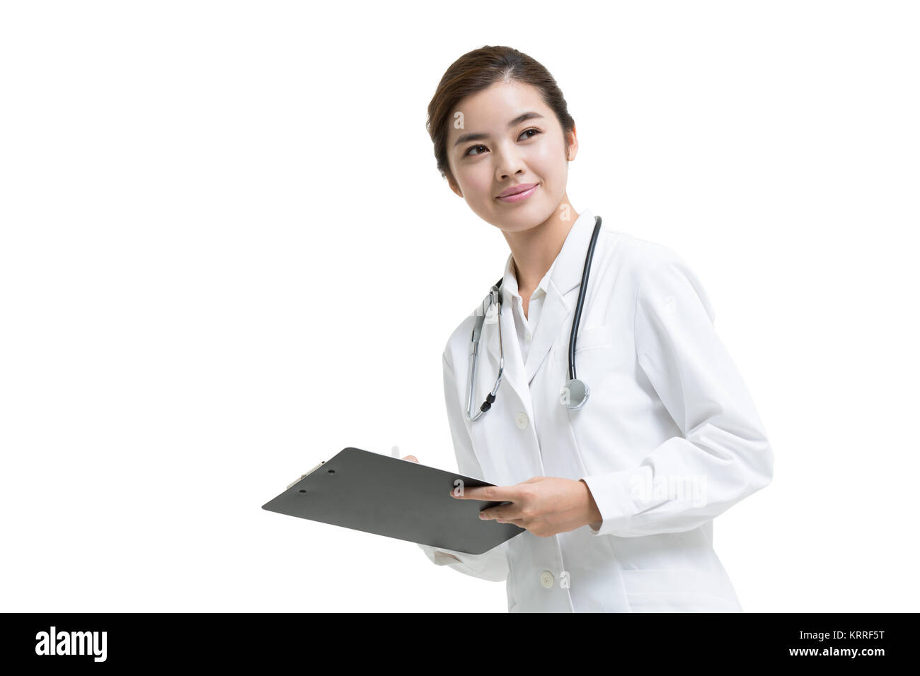 Young female doctor at work Stock Photo - Alamy