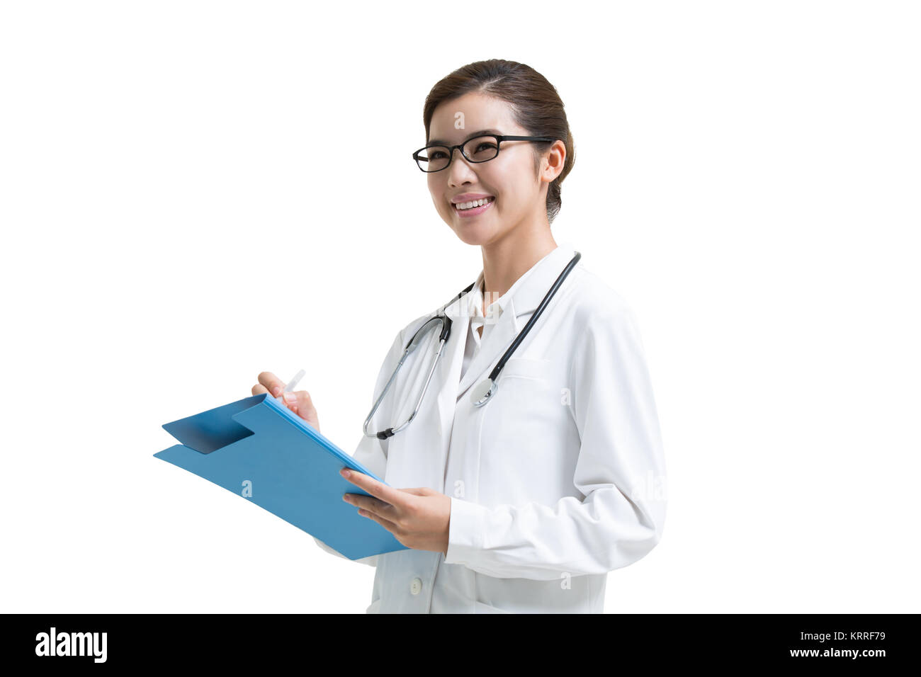 Young female doctor at work Stock Photo - Alamy