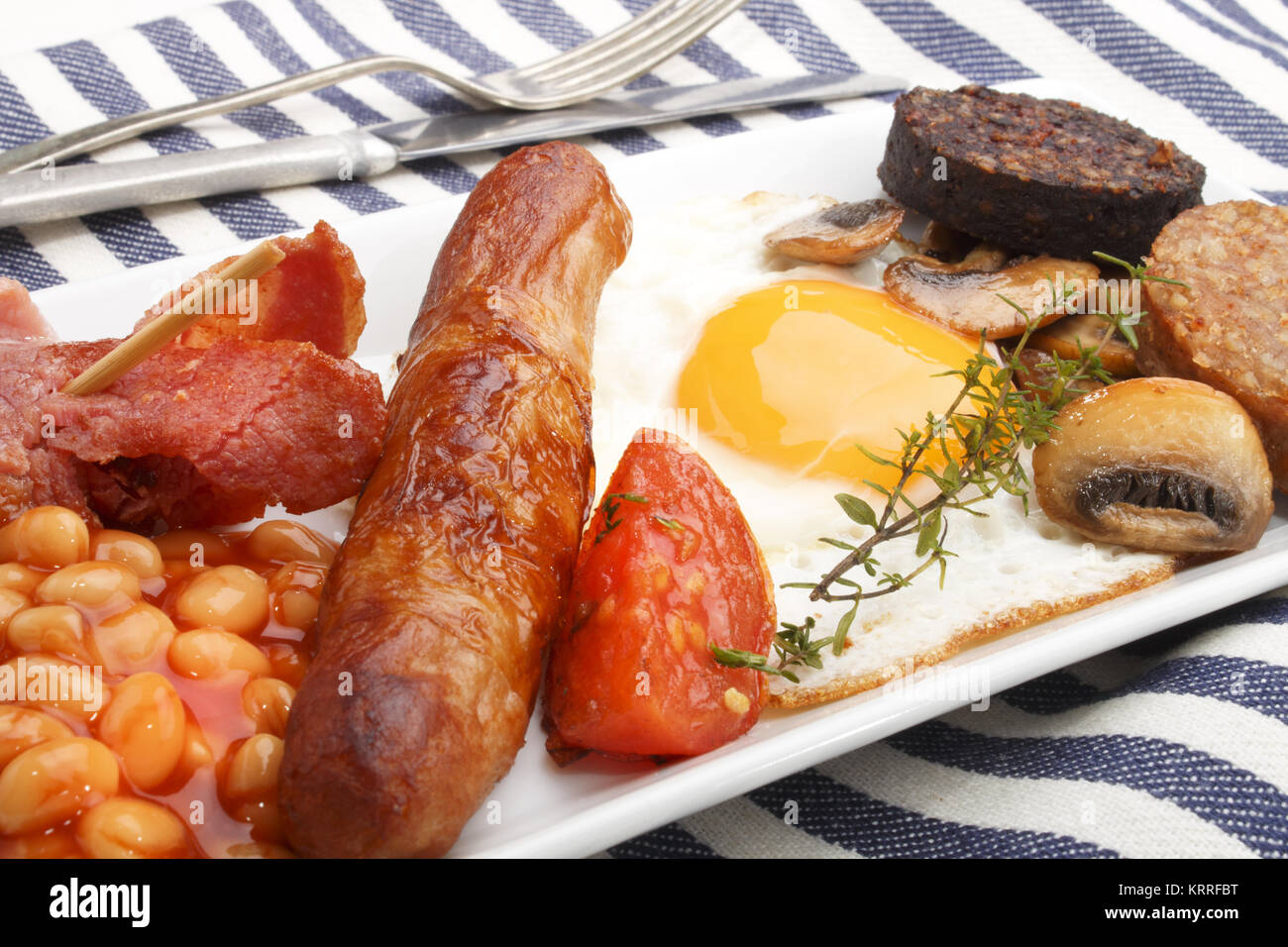 Full english breakfast on white hi-res stock photography and images - Alamy