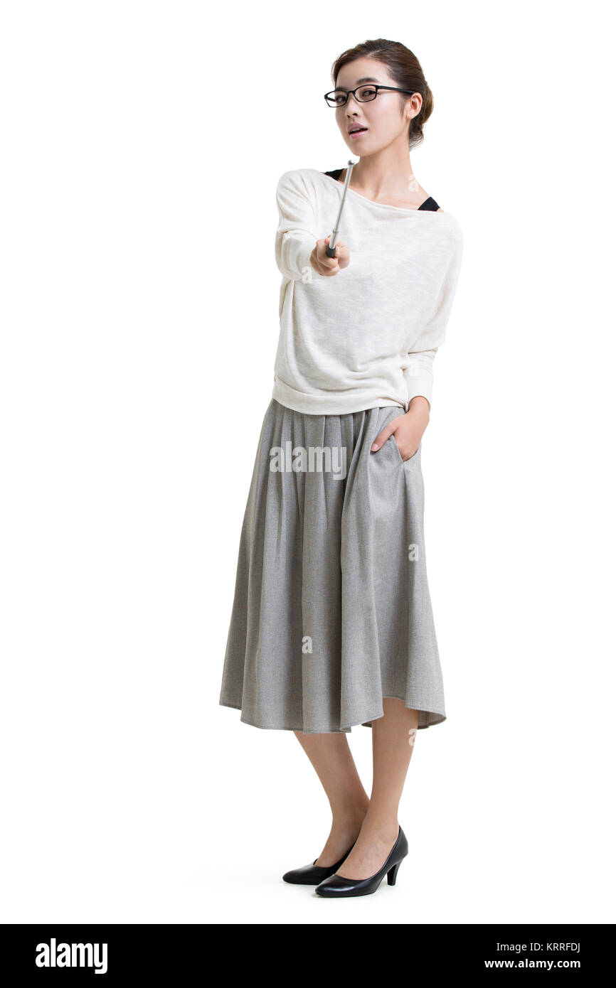 Female teacher pointer hi-res stock photography and images - Alamy