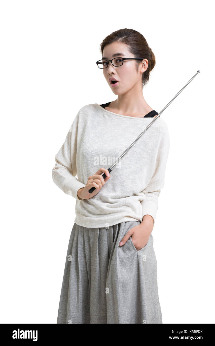 Holding pointer stick hi-res stock photography and images - Alamy