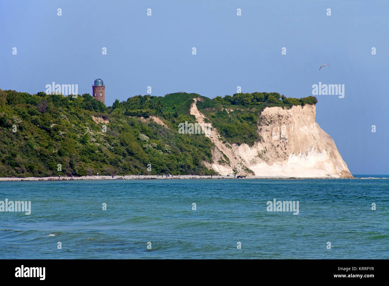 Cape Arkona with lighthouse, North cape, Ruegen island, Mecklenburg ...