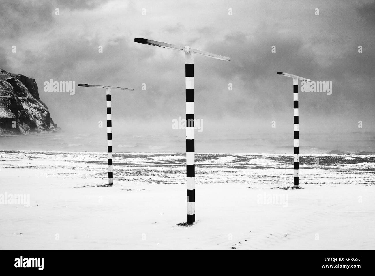 Big snow storm Black and White Stock Photos & Images - Alamy