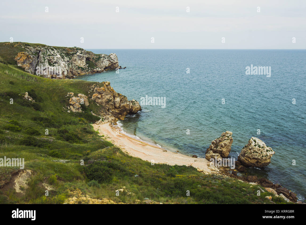 Empty sandy coast sea hi-res stock photography and images - Alamy