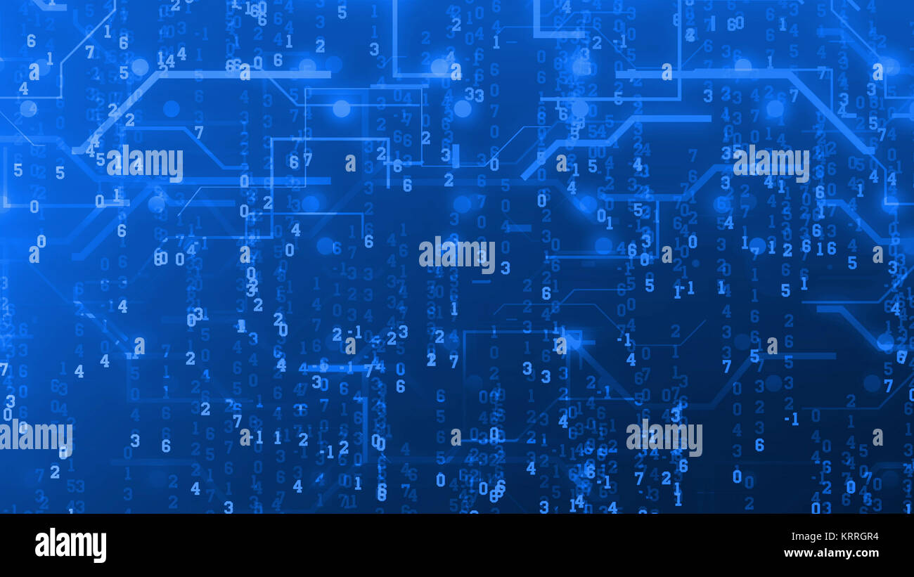 A sci-fi 3d rendering of a numeric holographic cyberspace. The Matrix ...