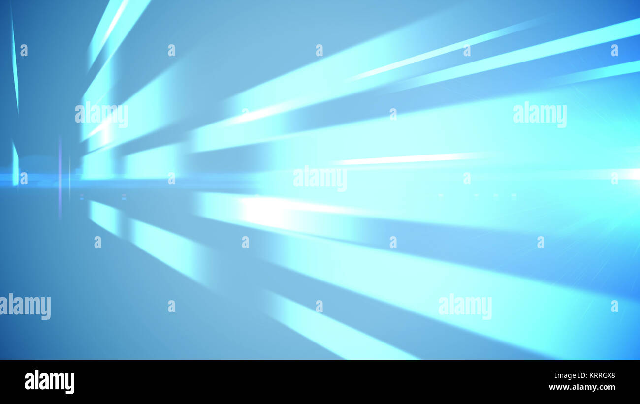 An exciting 3d rendering of light blue and white bar lines in dark ...