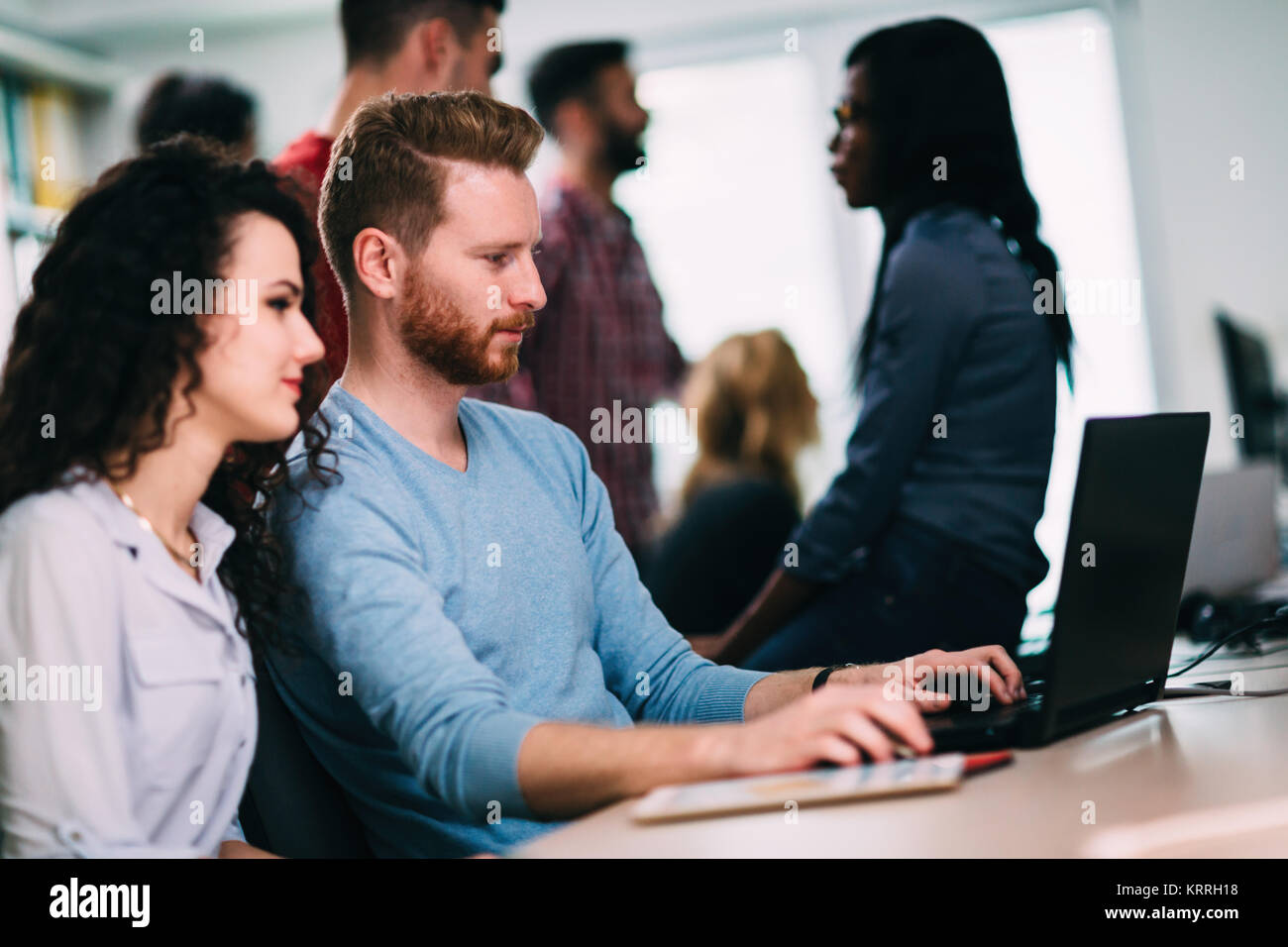 Software engineers working on project and programming in company Stock Photo - Alamy
