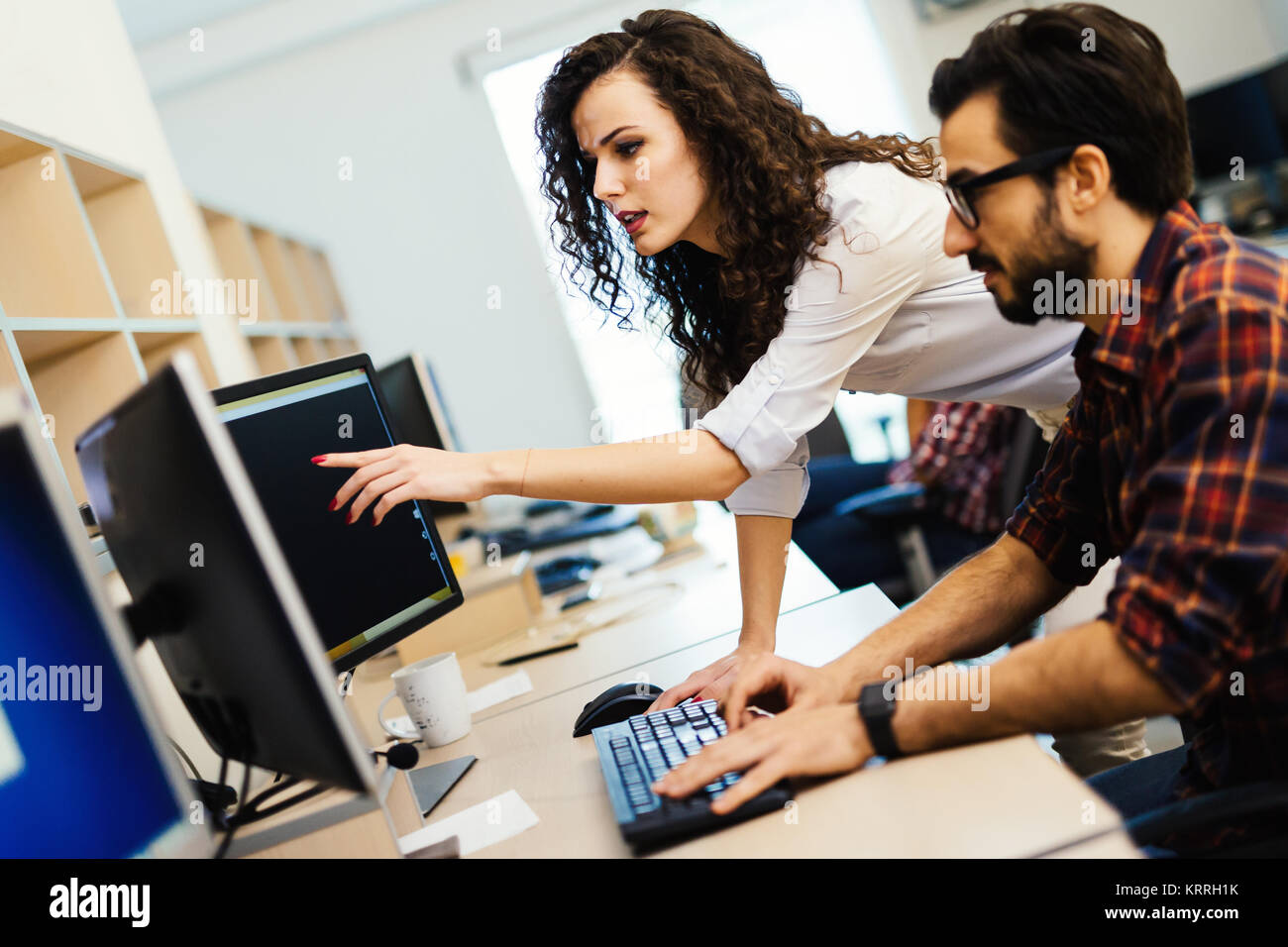 Software engineers working on project and programming in company Stock Photo - Alamy